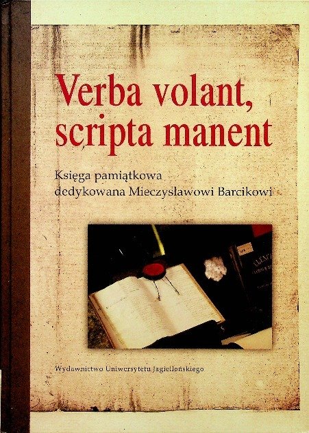 Verba volant scripta manent - W opisie | Książka w Empik