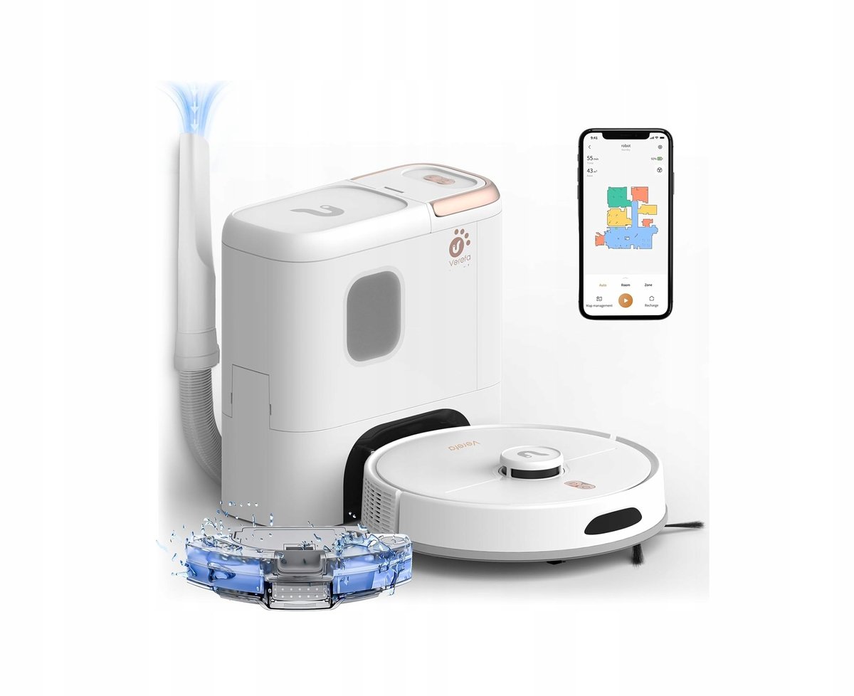 Verefa L20M Plus Robot Sprzątający Z Funkcją Mopa 5000PA 250min Laser - Inna marka | AGD Sklep ...