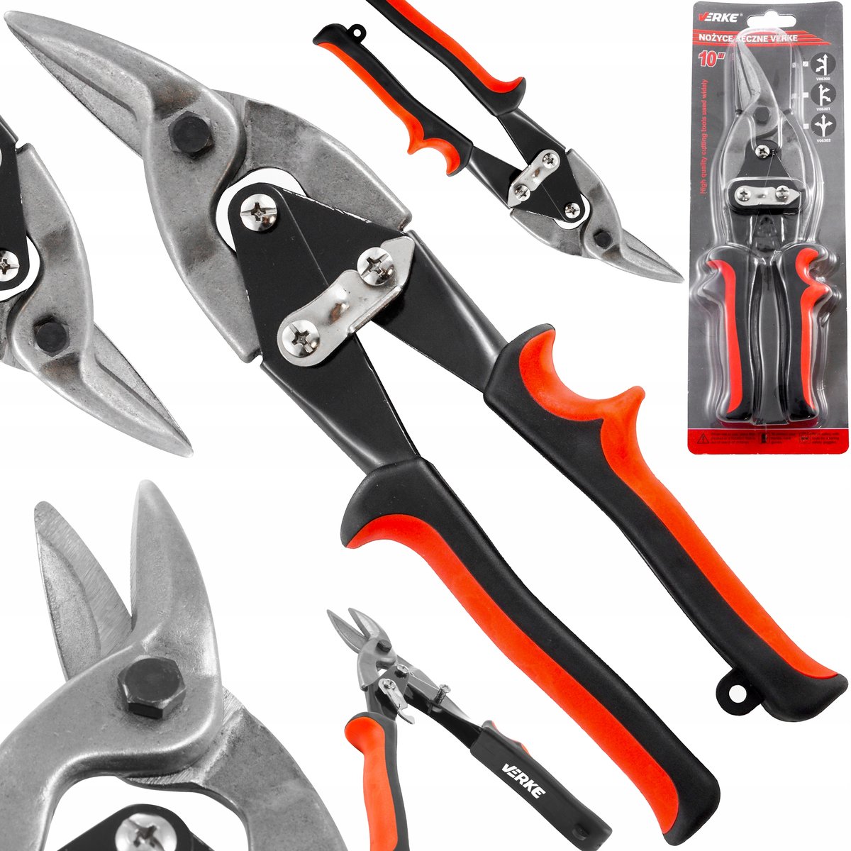 Verke V06300 Nożyce do cięcia blachy lewe 10'' - Verke | Sklep EMPIK.COM