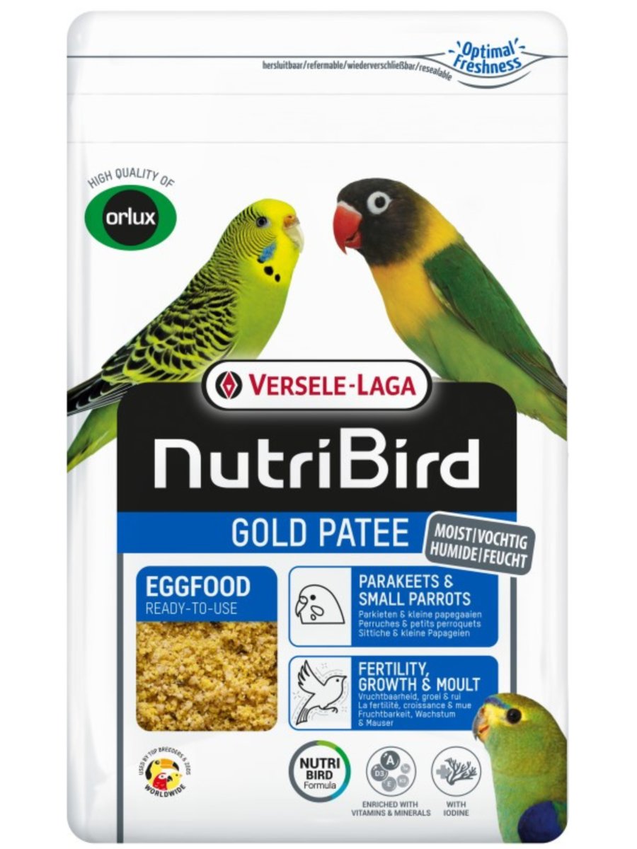 Versele Laga NutriBird Gold Patee Parakeets & Small Parrots 1kg ...