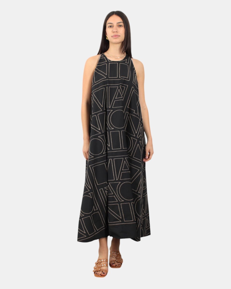vestito liviana conti - ric-4 ricamologo nero - Inna marka | Moda Sklep ...