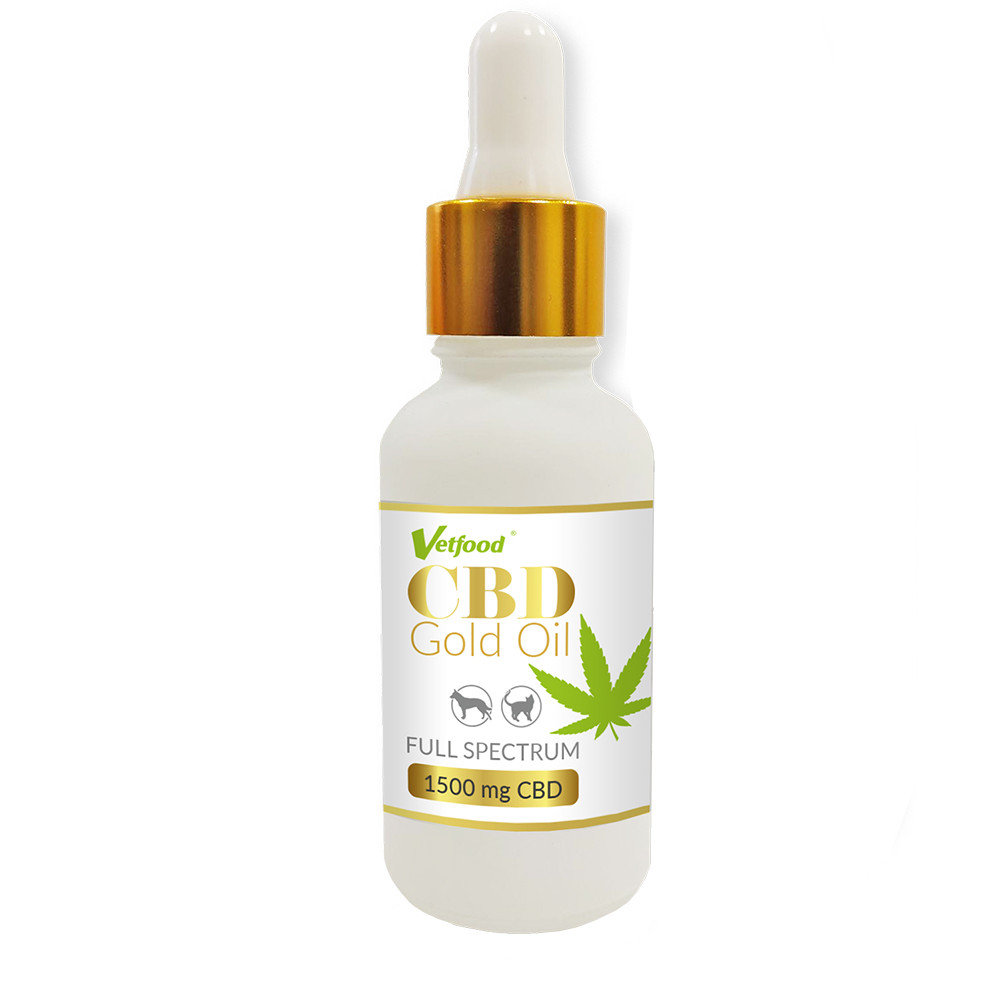 Vetfood Cbd Gold Oil Olejek Cbd 15% Dla Psów I Kotów 30Ml - VETFOOD ...