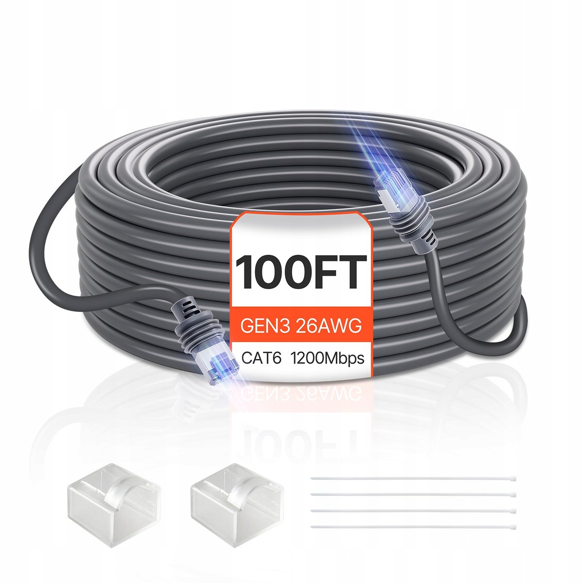 VEVOR PRZEDŁUŻACZ KABEL STARLINK GEN 3 STANDARD 30 48M CAT6 1200MBPS ...