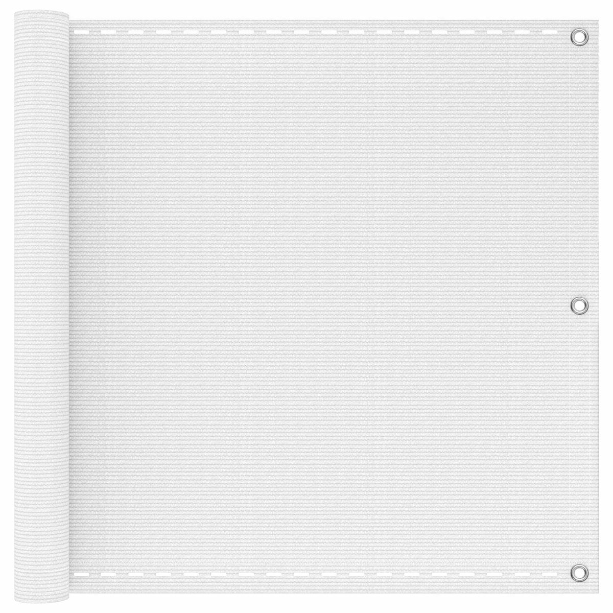vidaXL Ekran balkonowy Biały 75 x 1000 cm HDPE i aluminium - Inna marka ...