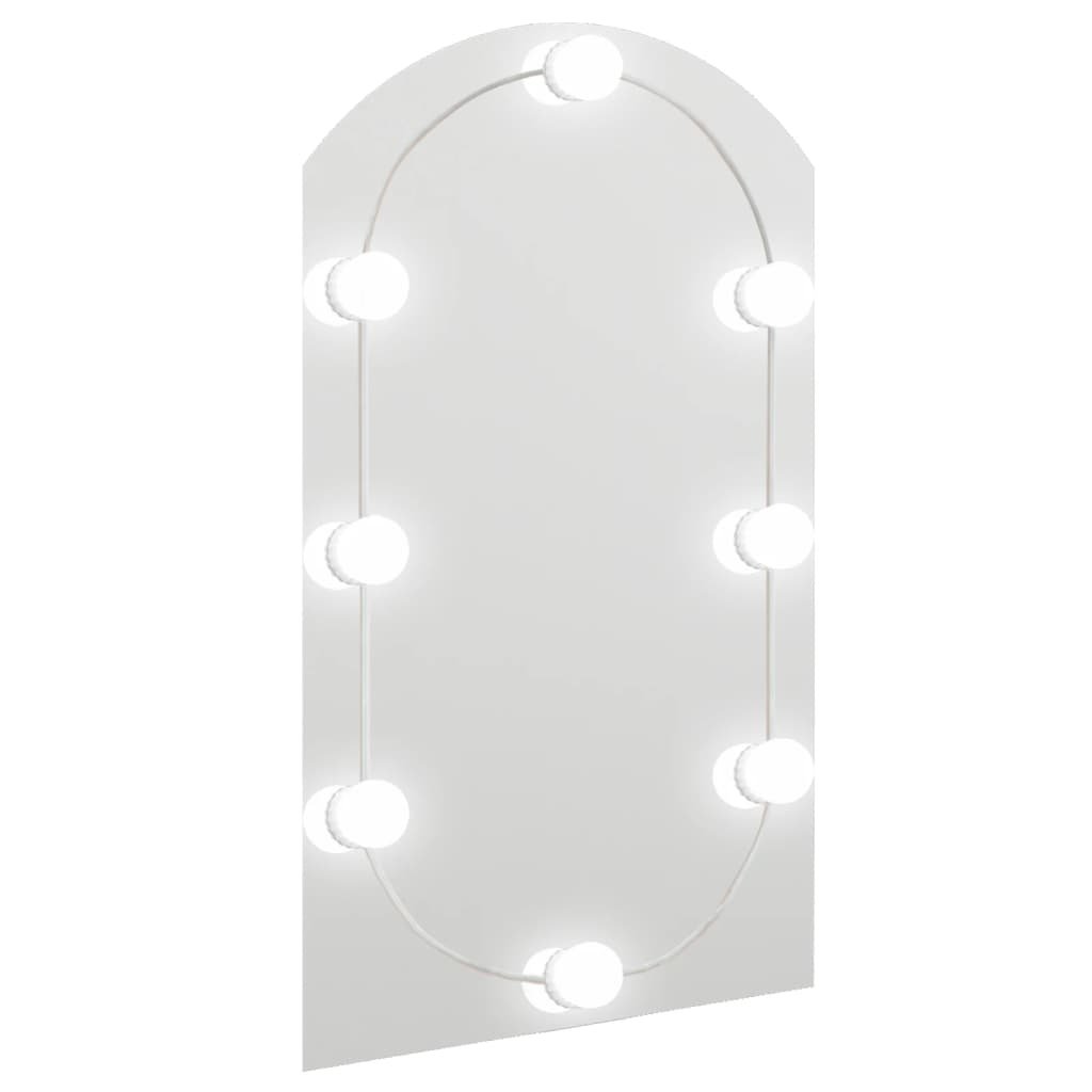 Vidaxl Lustro Z Lampami Led, 70X40 Cm, Szklane, Z Łukiem - vidaXL ...