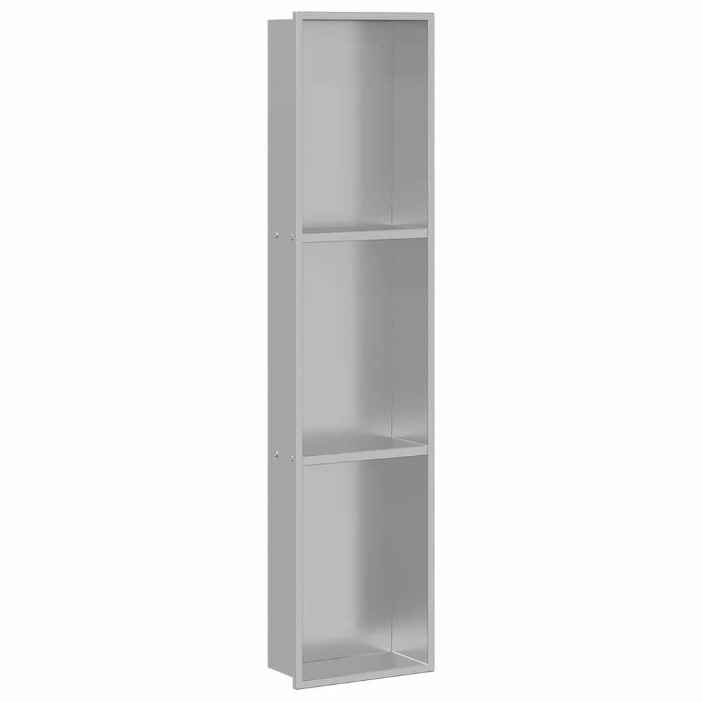 vidaXL Nisza prysznicowa Srebrny 90 x 20 x 9.5 cm Stal nierdzewna ...