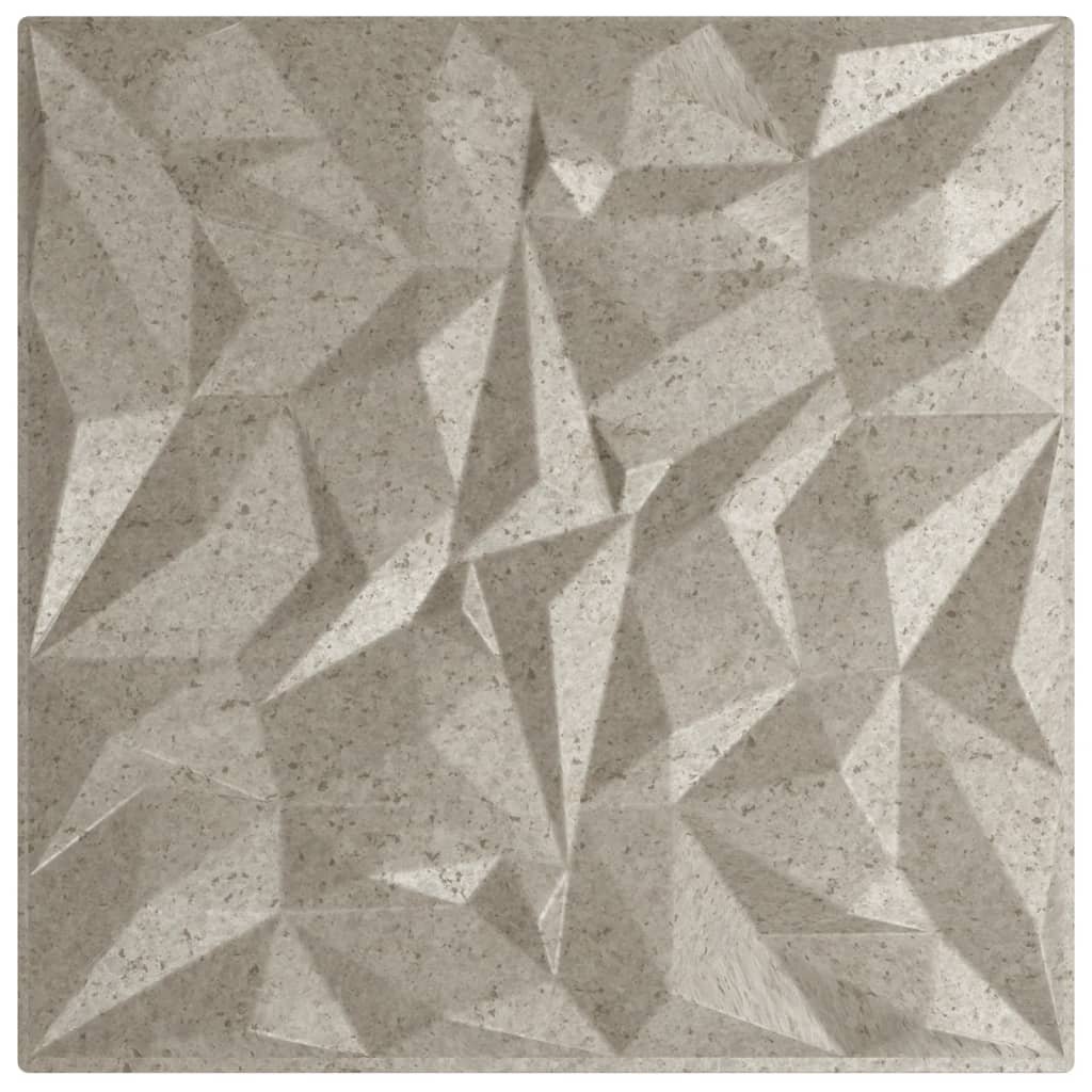 vidaXL Panele ścienne, 12 szt., beton, 50x50 cm, XPS, 3 m², ametyst ...
