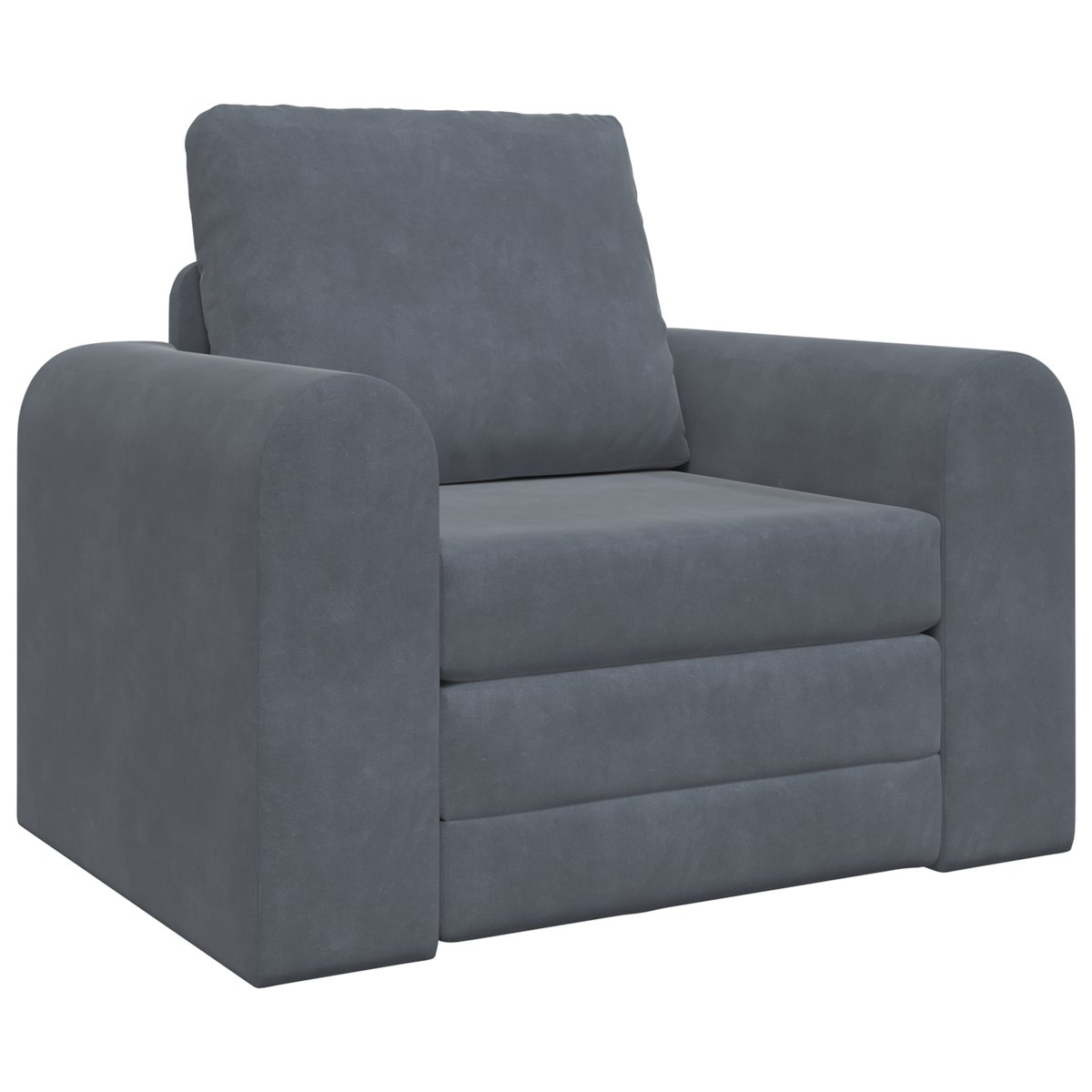 vidaXL Podłogowa Sofa Łóżko 2-w-1 Ciemnoszara 98x71x83 cm Welur ...