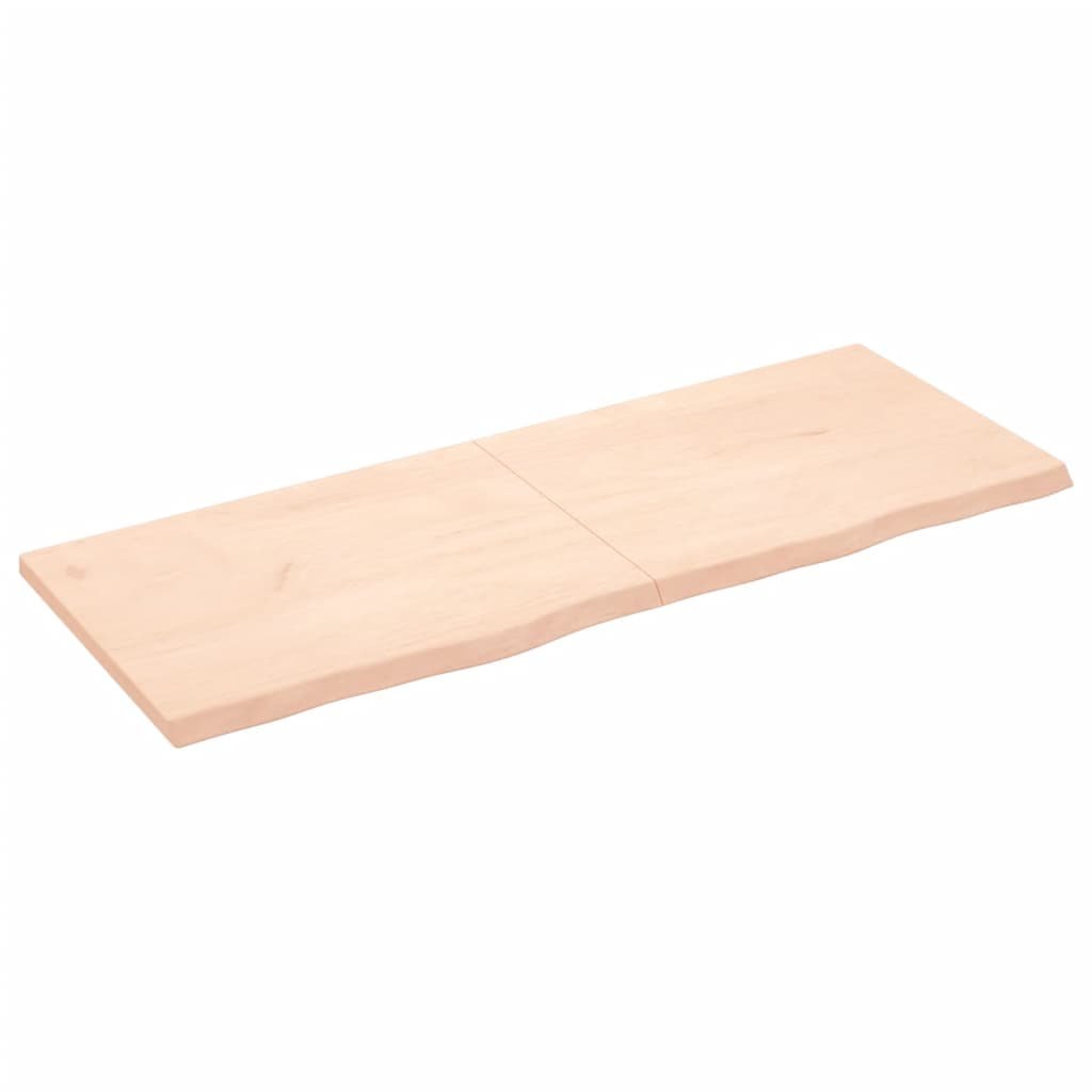 vidaXL Półka, 160x60x(2-4) cm, surowe lite drewno dębowe - vidaXL ...