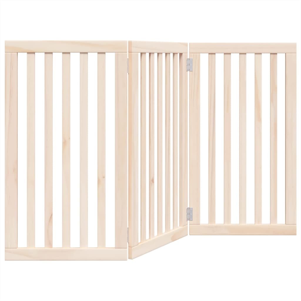 vidaXL Składana bramka zabezpieczająca dla psa, 3 panele, 150 cm ...