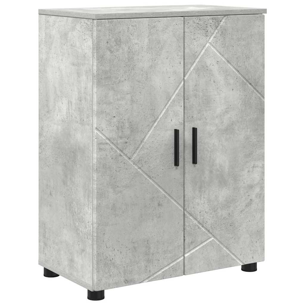vidaXL Szafka Łazienkowa z półką Betonowy szary 60 x 35 x 80 cm ...