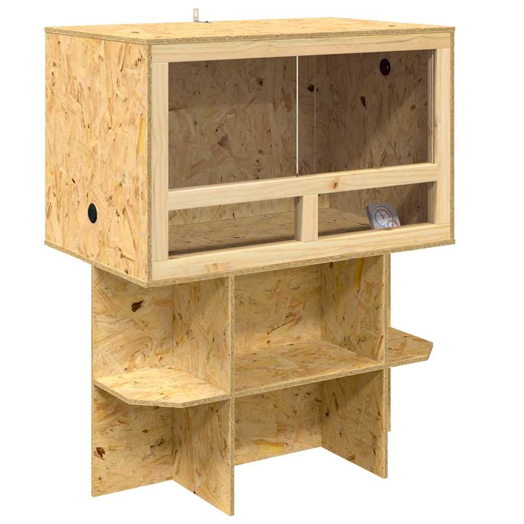 vidaXL Terrarium Brązowy 80 x 50 x 100 cm OSB - vidaXL | Sklep EMPIK.COM