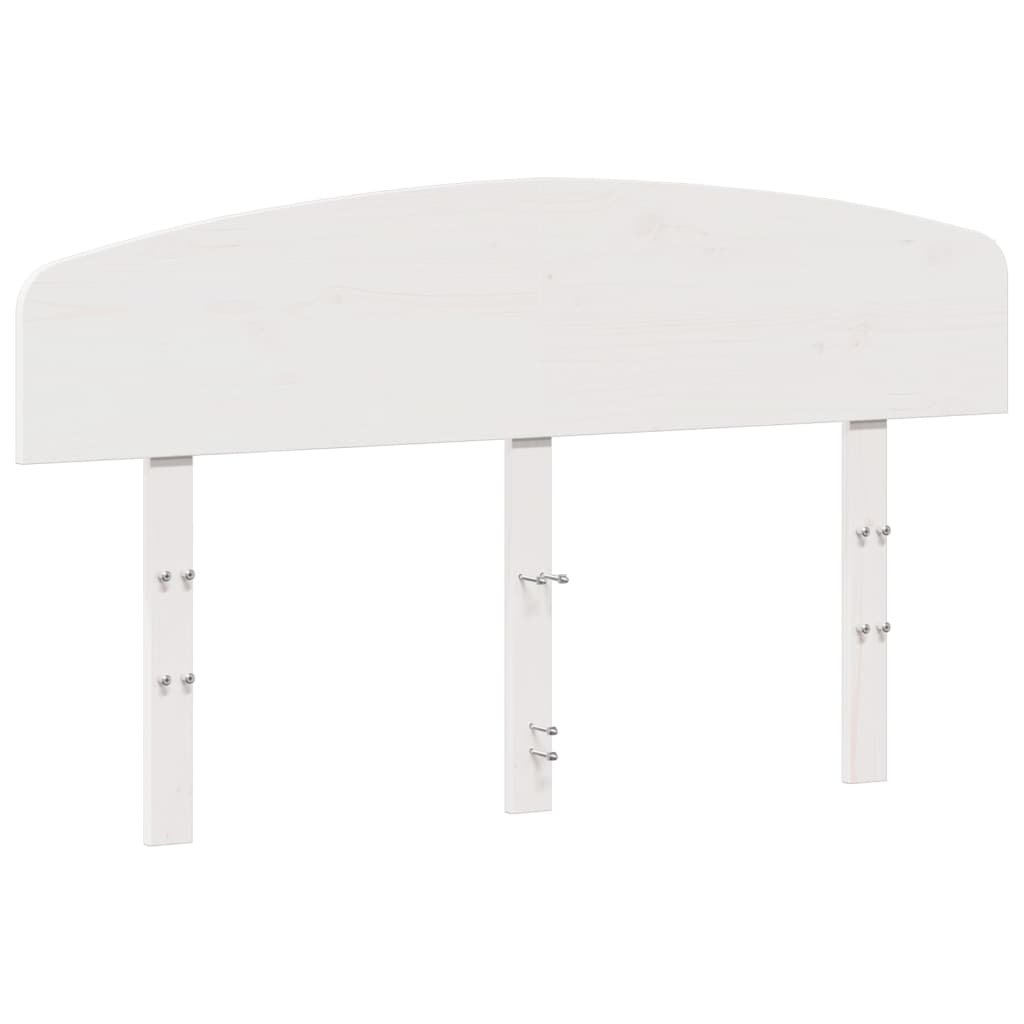 vidaXL Wezgłowie do łóżka, białe, 140 cm, lite drewno sosnowe - vidaXL ...