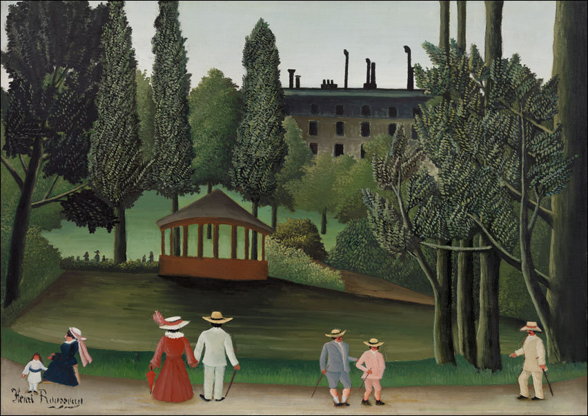 View of Montsouris Park, the Kiosk, Henri Rousseau - plakat 42x29,7 cm ...