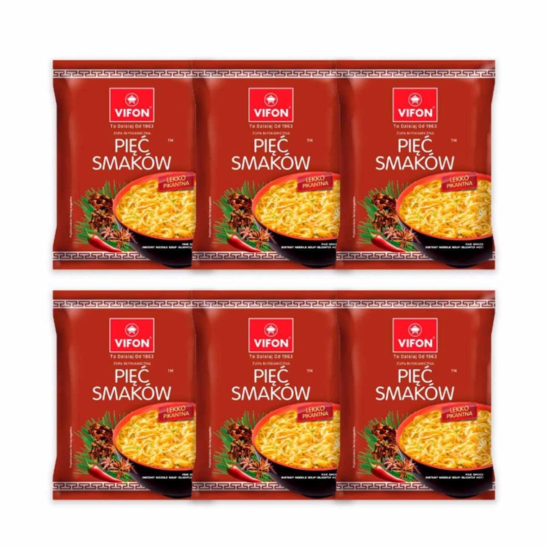 Vifon Zupa błyskawiczna pięć smaków 70 g x 6 sztuk - Vifon | Sklep EMPIK.COM