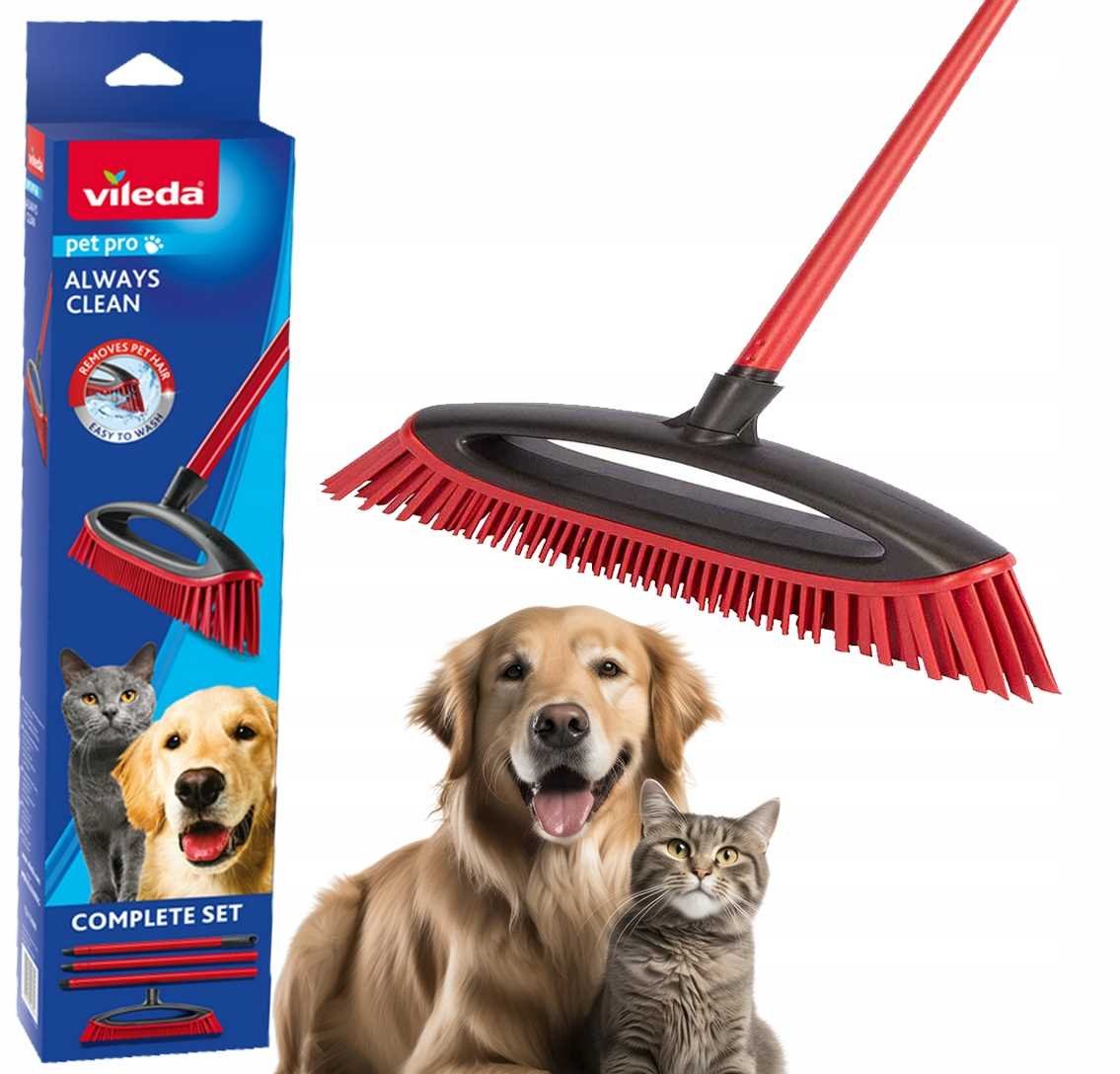 Vileda Pet Pro Szczotka do zamiatania sierści i włosów Always Clean ...