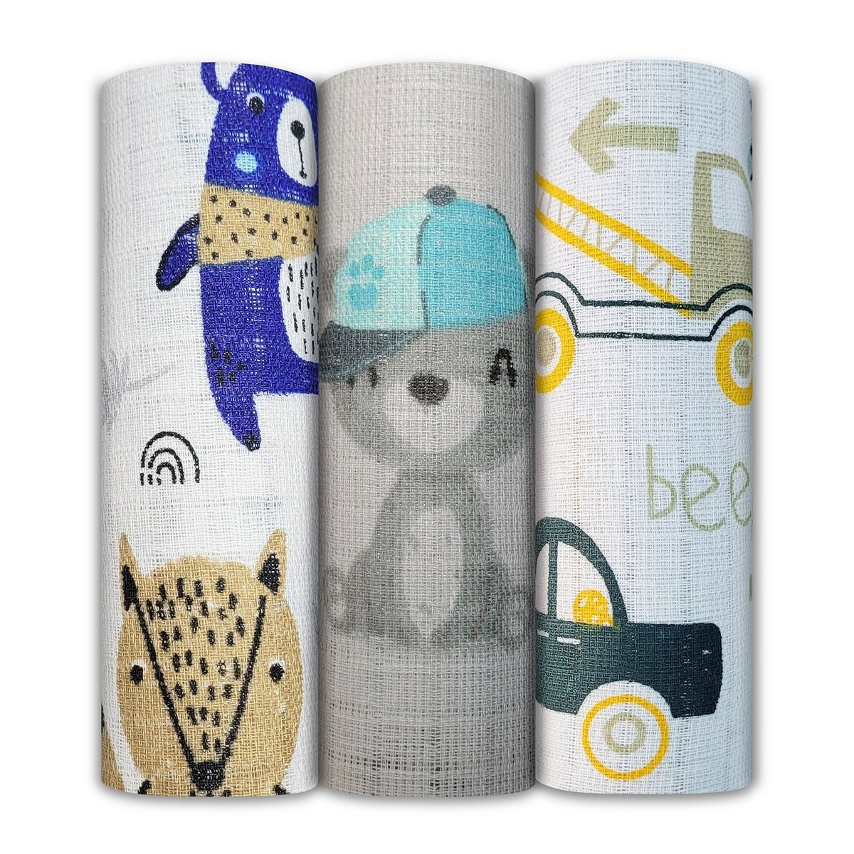 Vipro Group Komplet 3 pieluszek tetrowych dla chłopca 70x80 876 - Vipro ...