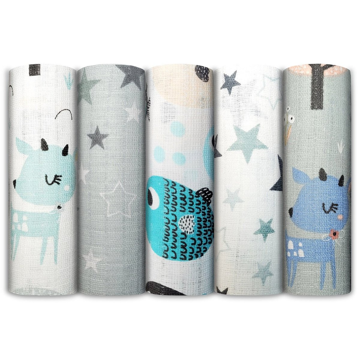 Vipro Group Komplet 5 pieluszek tetrowych dla dziecka 70x80 876 - Vipro ...