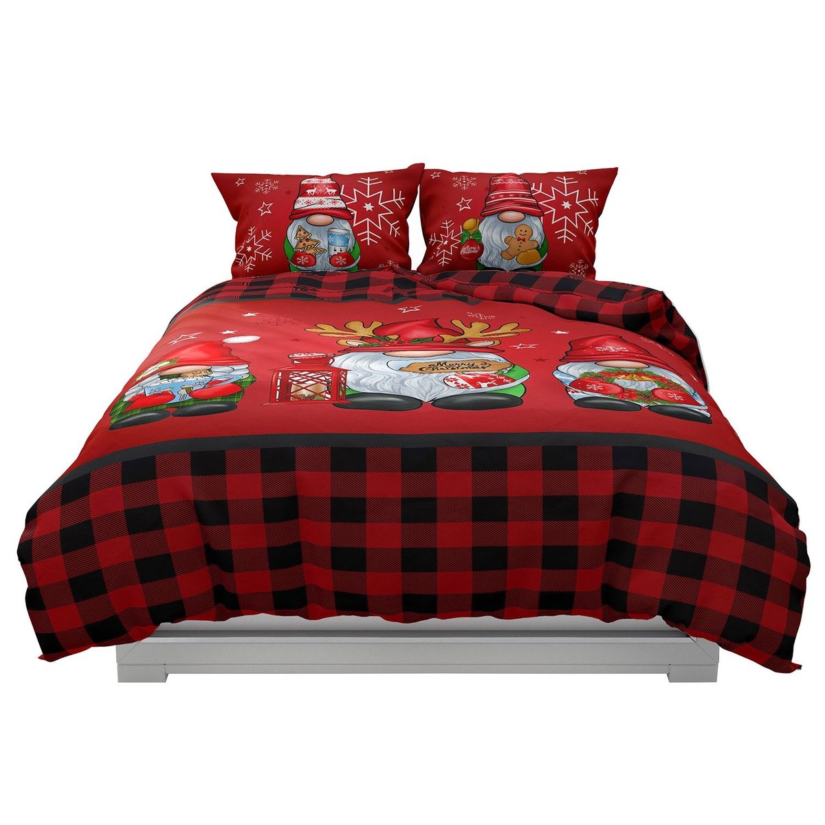 Vipro Group Komplet Pościeli Świątecznej Eco Satin 160X200 + 2 Poszewki 70X80 D185-1138-01 ...