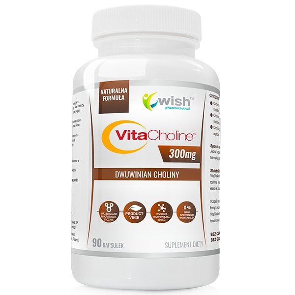 Vitacholine 300Mg Mocna Cholina Pamięć Układ Nerwowy Produkt Vege 90 ...
