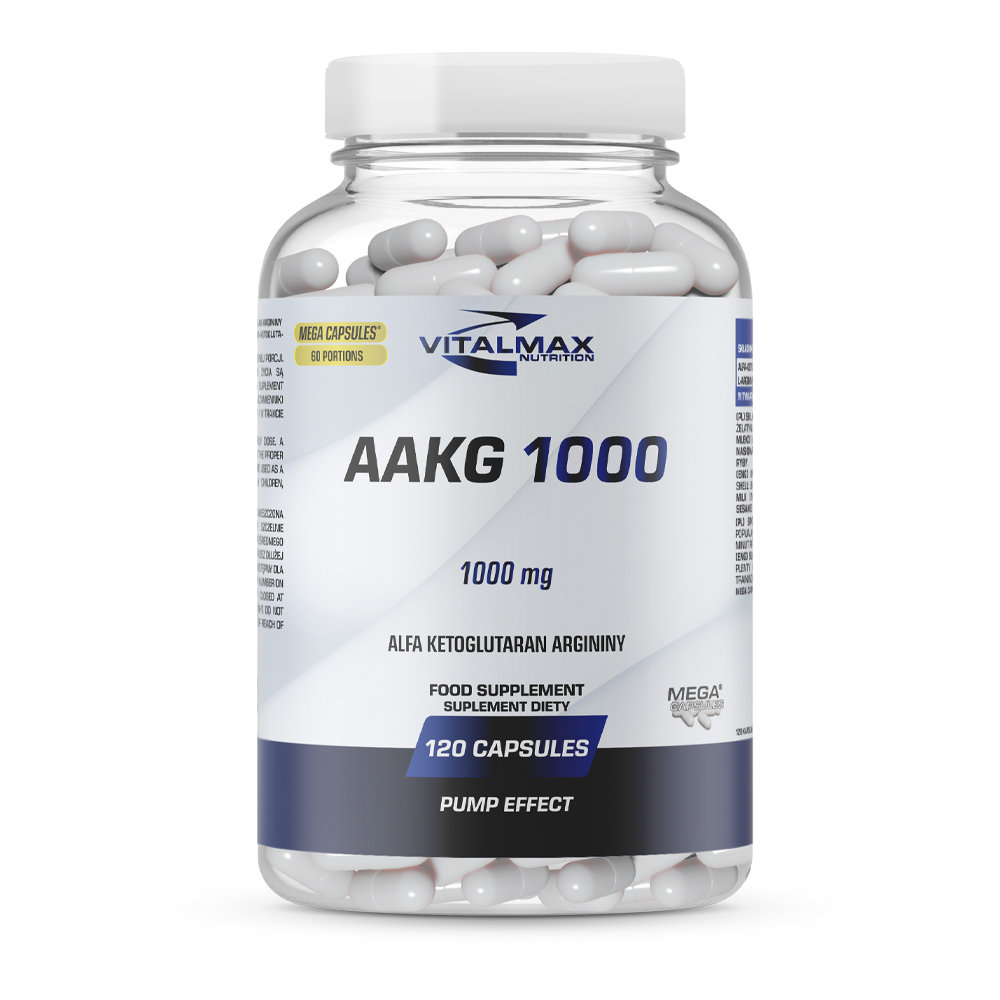 VITALMAX AAKG 1000 120K ARGININA WYTRZYMAŁOŚĆ MIĘŚNIE POMPA SIŁA ...