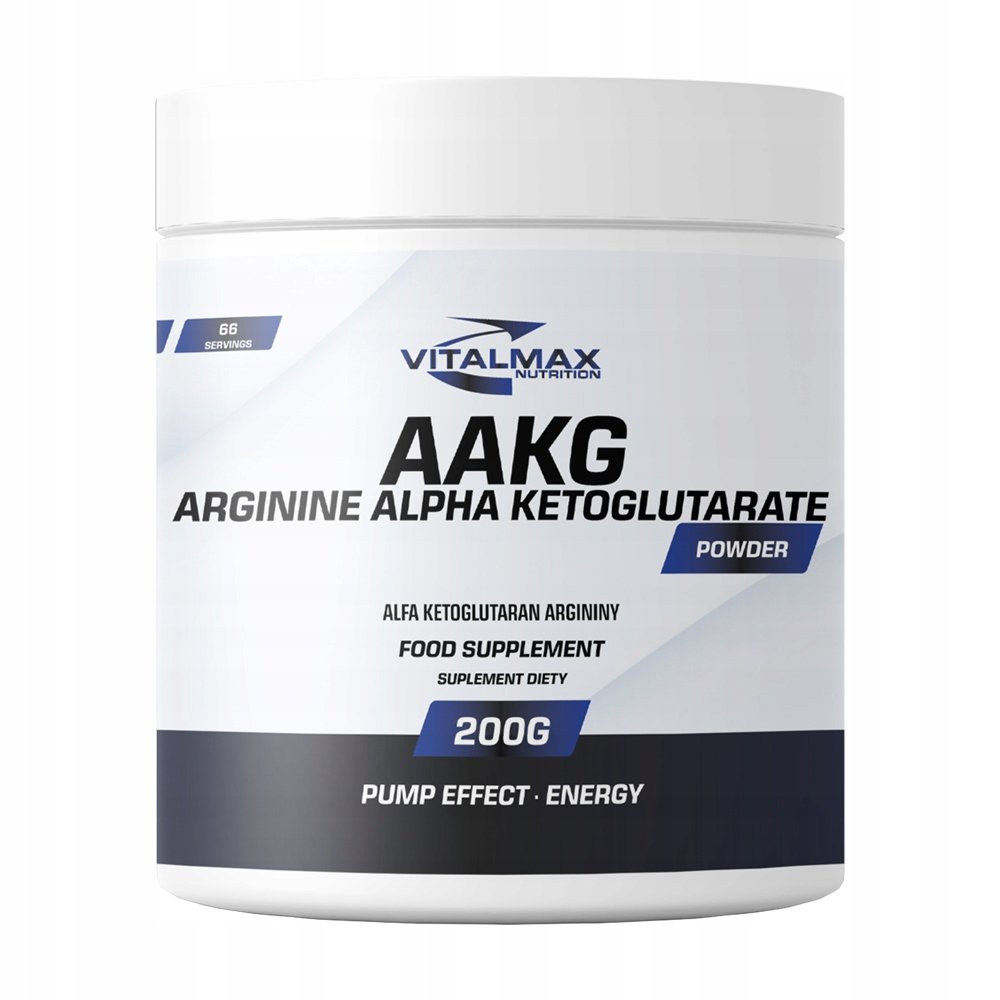 VITALMAX AAKG POWDER 200G ARGININA WYTRZYMAŁOŚĆ POMPA NATURALNY ...