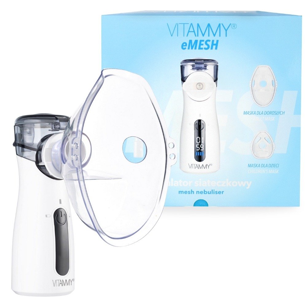 VITAMMY eMESH Inhalator siateczkowy, maska dla dzieci i dorosłych ...