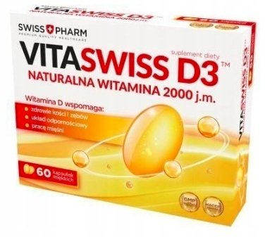 Vitaswiss D3 2000 60 Kapsułek | Sklep EMPIK.COM