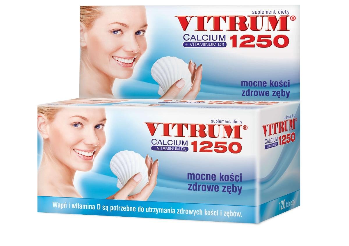 Vitrum Calcium 1250+ Vitaminium D3 120 tabletek | Sklep EMPIK.COM
