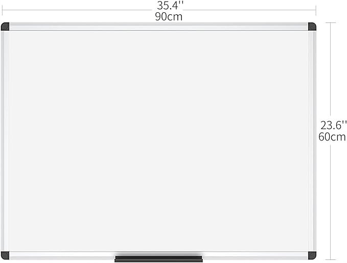 VIZ-PRO TABLICA MAGNETYCZNA SUCHOMAZALNA RAMA ALUMINIOWA 90 X 60CM ...