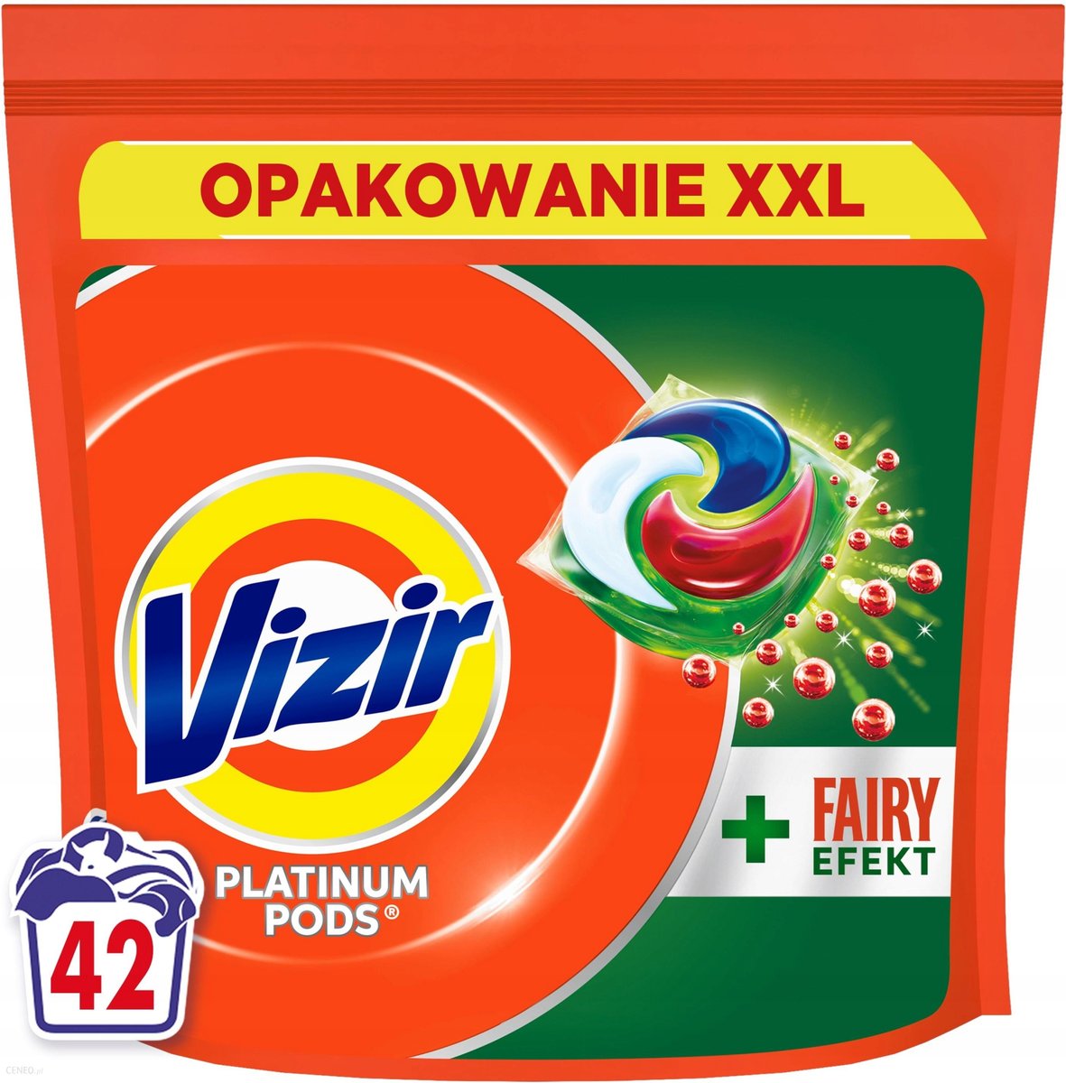 Vizir Platinum PODS + Fairy Effect Kapsułki do prania, 42 prania, 890,4 ...