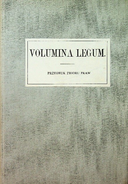 Volumina legum Tom VI Reprint z 1860 r. - W opisie | Książka w Empik