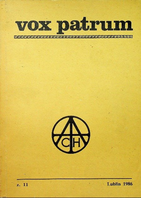 Vox Patrum 1986 - W opisie | Książka w Empik
