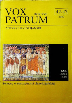 Vox Patrum Rok XXII nr 42 - 43 - Wydawnictwo KUL | Książka w Empik