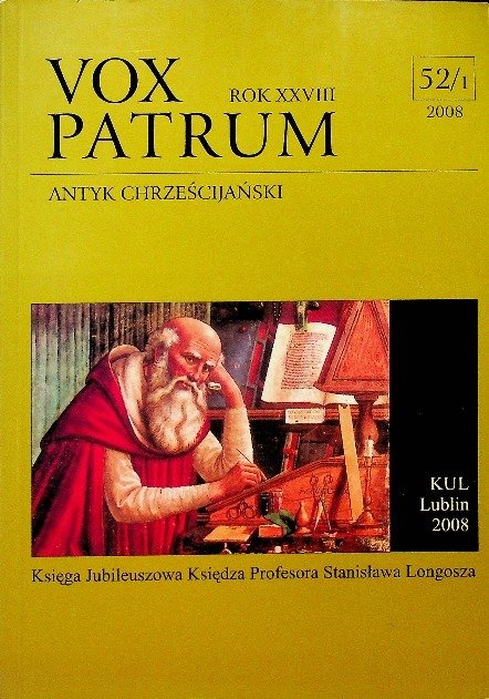 Vox patrum Rok XXVIII nr 52 - W opisie | Książka w Empik