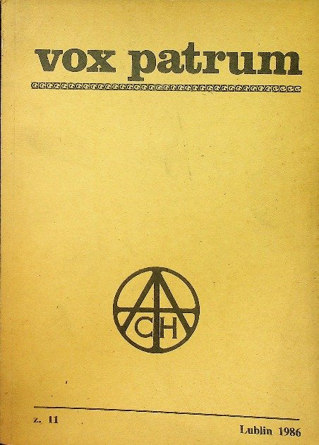 Vox Patrum Zeszyt 11 - Opracowanie zbiorowe | Książka w Empik