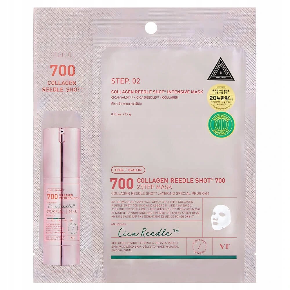 VT Collagen Reedle Shot 700 2Step Mask Maska Mikroigłowa Liftingująca ...