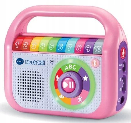 VTECH BABY - MUSIC'KID - RÓŻOWY Boombox, radyjko dla dzieci, radio ...