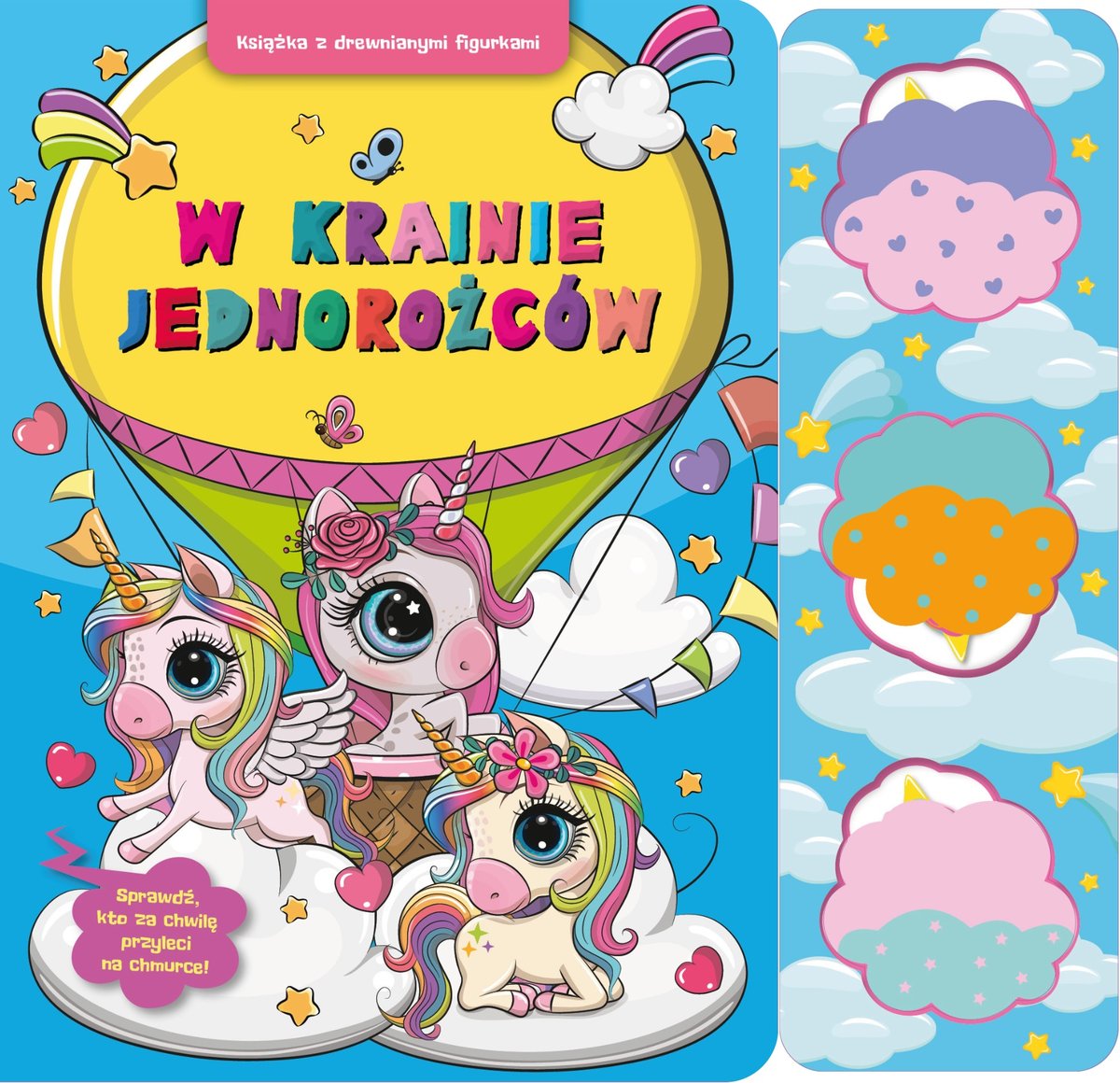 W krainie jednorożców. Książka z drewnianymi figurkami - Moraszczyk Joanna | Książka w Empik