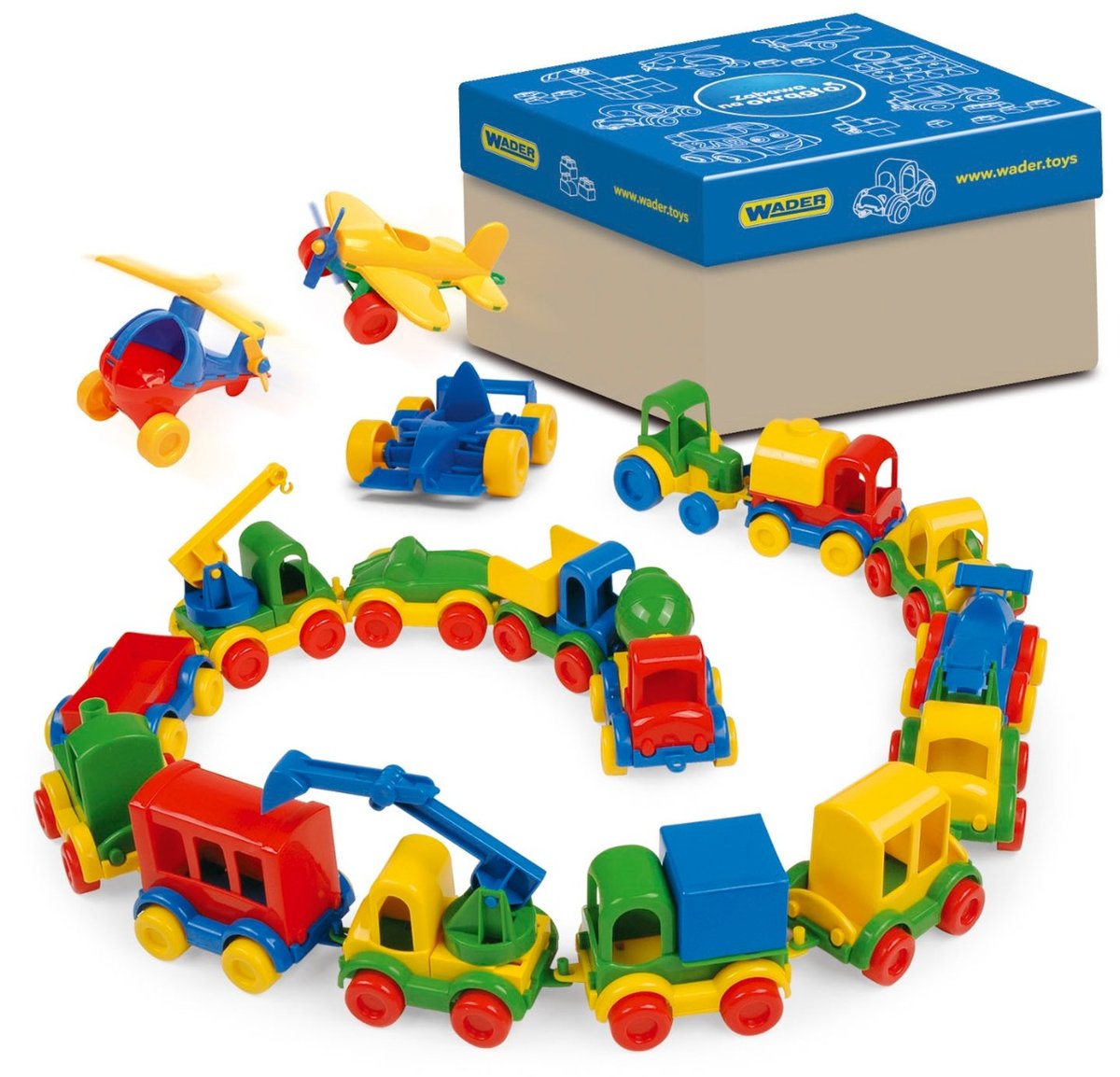 WADER Zestaw Autek Kid Cars 36 Sztuk 80604 Pojazdy - Wader | Sklep ...