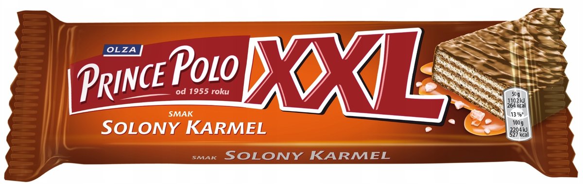 Wafelki Prince Polo SOLONY KARMEL XXL 28x50g - Mondelez | Sklep EMPIK.COM