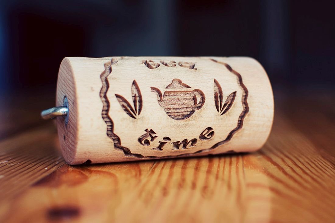 Wałek grawerowany STODOLA Mini, Tea Time - STODOLA | Sklep EMPIK.COM