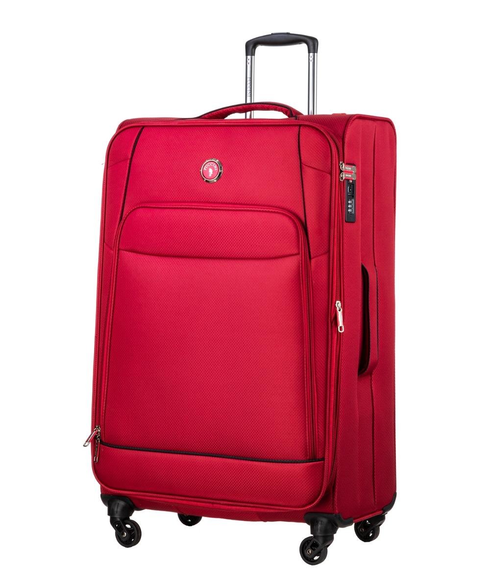 Walizka Duża Podróżna Materiałowa Na Kółkach PUCCINI Czerwona EM50450A ...