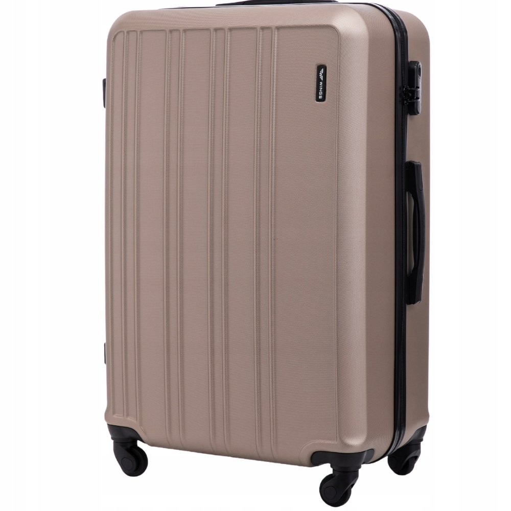 WALIZKA PODRÓŻNA XXL na 4 kółkach ZAMEK SZYFROWY DUŻY BAGAŻ z ABS WINGS - Wings | Moda Sklep ...