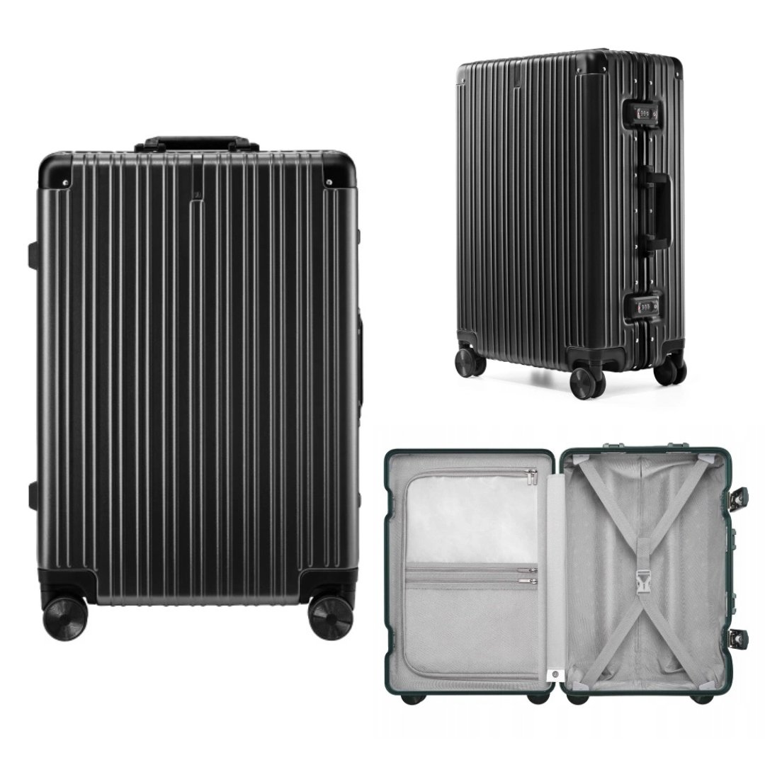 Walizka średnia NINETYGO All-round Guard 66,6cm czarna zamek TSA ...