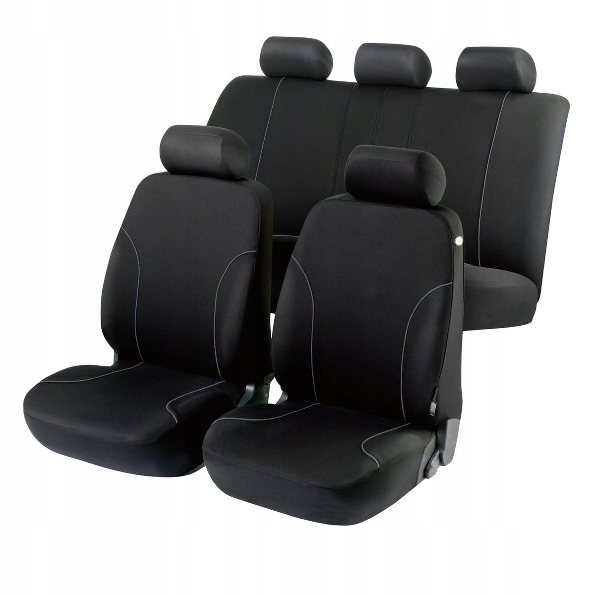 WALSER ZIPP-IT Basic 11799 Pokrowce na fotele czarne ochrona i komfort ...