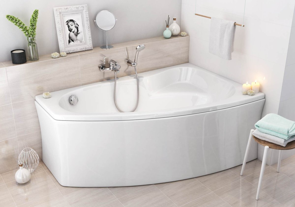 Wanna Asymetryczna 160X100 Lewa Cersanit Sicilia S301-036 - Cersanit | Sklep EMPIK.COM