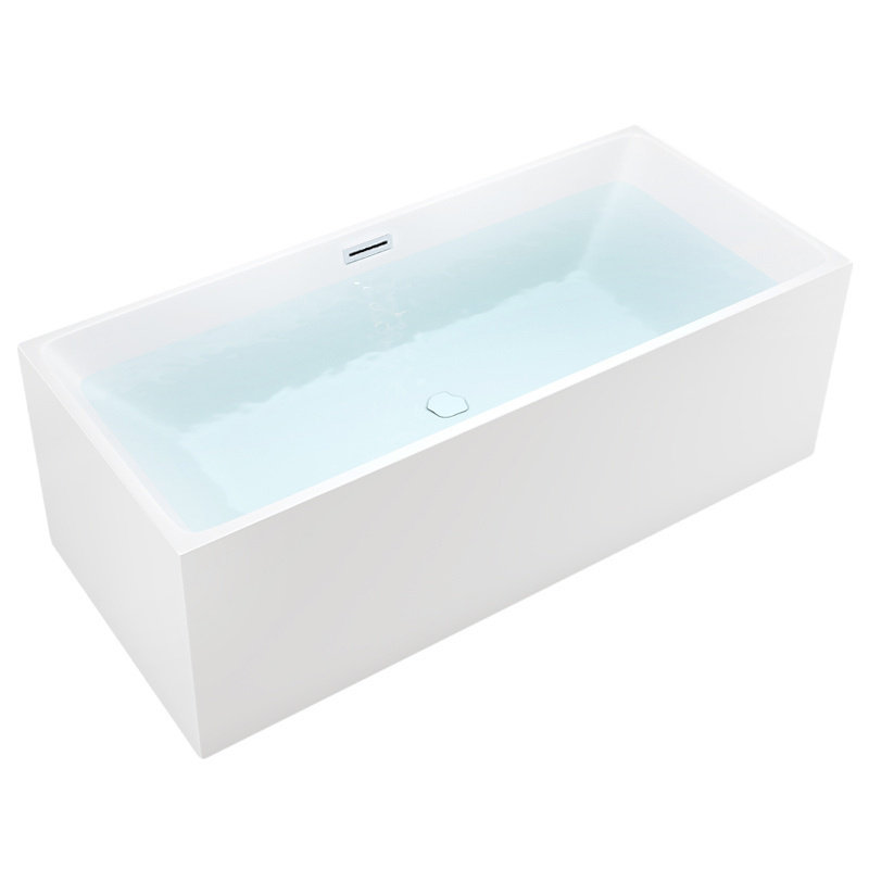 Wanna Wolnostojąca Przyścienna Santa 507B Biała Przelew Biały Połysk ...