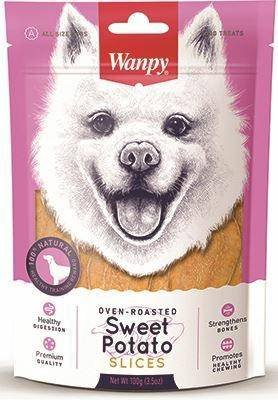 Wanpy Pies 100g Sweet Potato Kawałki Słodkich Ziemniaków Opiekane W ...