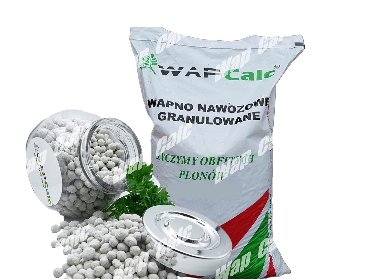 Wapno Granulowane do Trawnika Anty Mech WapCalc 25KG Nawóz 93%CaCO3 ...